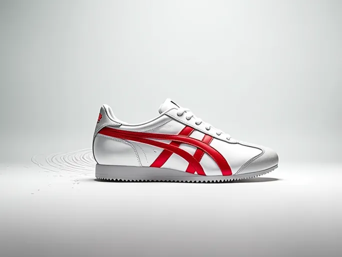 Onitsuka Tiger Reissues Classic Serrano White and Red Sneakers