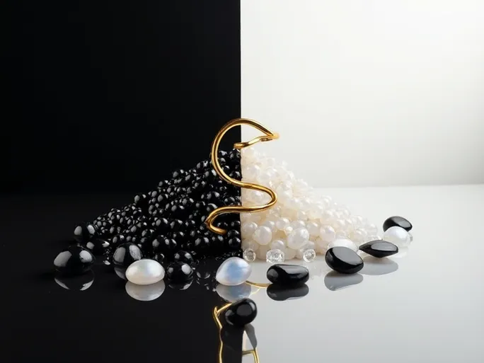 Jewelry Design Explores Contrast with Black Onyx and Moonstone