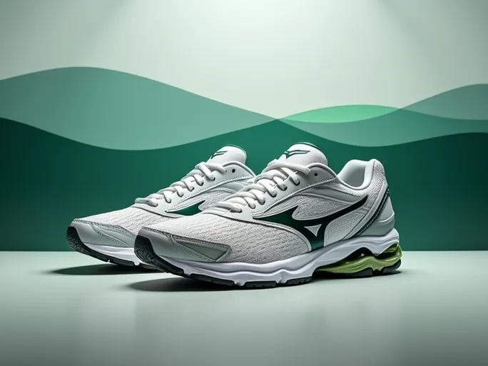 Retro Mizuno Wave Rider 10 Reissued As silver Pine