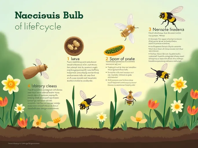 Narcissus Bulb Fly Threatens Gardens in region if the Article Does Not Specify a Region Replace With narcissus Bulb Fly Poses Risk to Spring Gardens