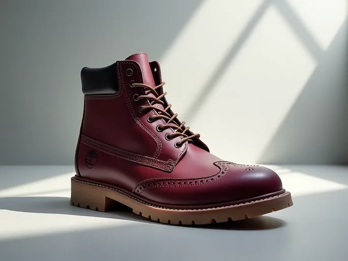 Timberland Revamps Classic Boot with Burgundy Brogue Design