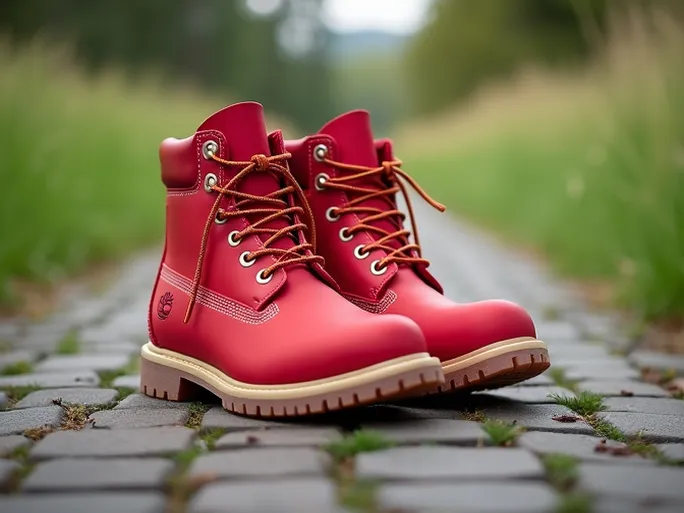 Timberland Redesigns Iconic Womens 6inch Boot in Bold Red