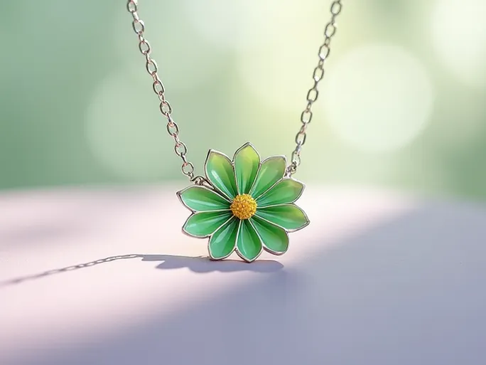 Emerald Bloom Necklace Captures Summer Elegance