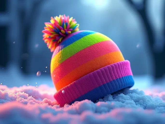 Supremes Rainbow Beanie Adds Vibrant Winter Style