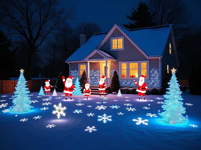 3D Animated Projector Lights Transform Holiday Decorations