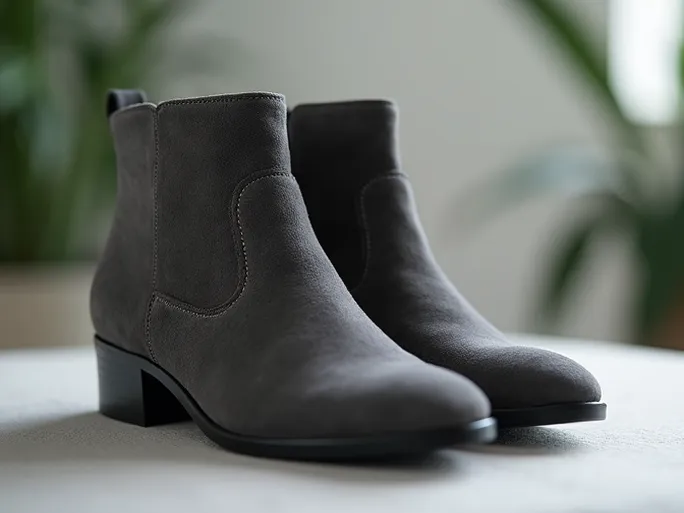 Chanel Unveils Gray Suede Ankle Boots for Fall