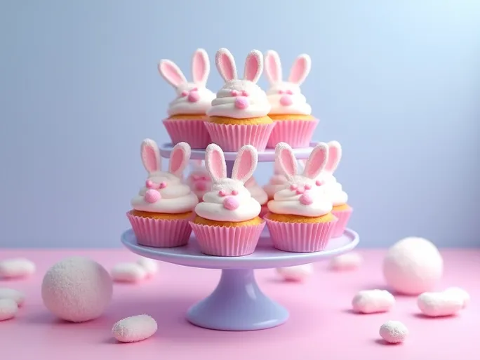 Easter DIY Trend Bunny Cupcakes Gain Popularity