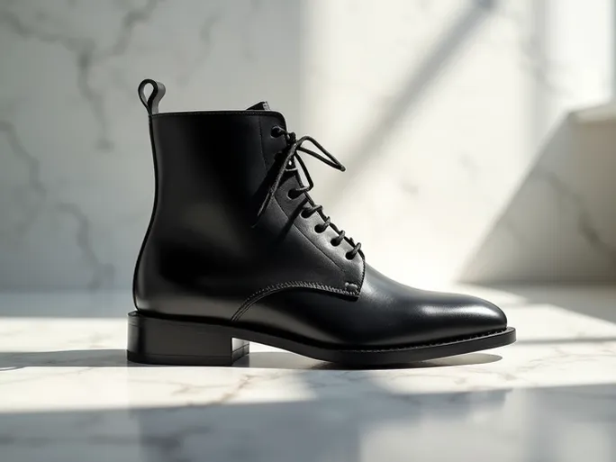 Black Laceup Ankle Boots Celines Nod to Timeless Elegance