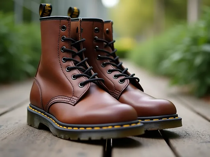 Dr Martens Brown 1460 Boots Maintain Timeless Popularity