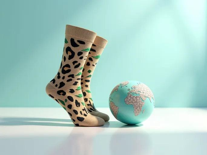 Leopard Print Bamboo Socks Merge Style with Sustainability