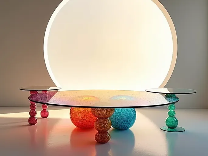 The Intersection Of Color And Art Italian Murano Glass Tables Bring New Design Experiences