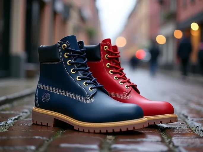 Timberland Expands Iconic Waterproof Boot Line in Navy and Red