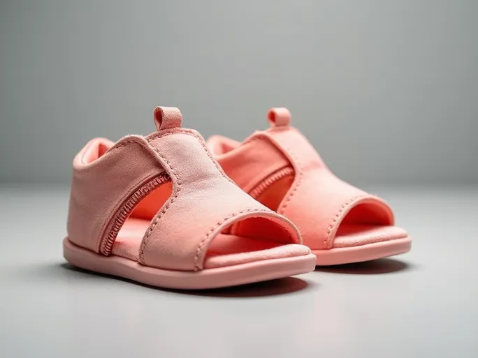 Lining Introduces Toddler Peach Blossom Sandals with YKK Zipper