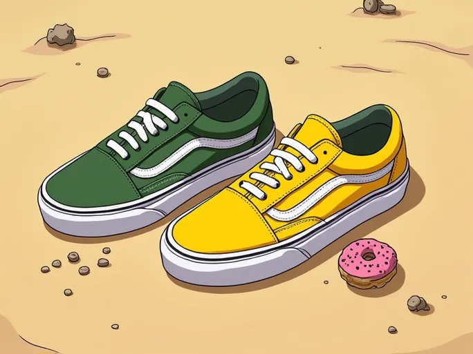 Vans Releases moes Tavern Simpsonsthemed Old Skool Sneakers