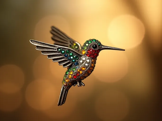Wwiiera Hummingbird Brooch Embodies Timeless Elegance