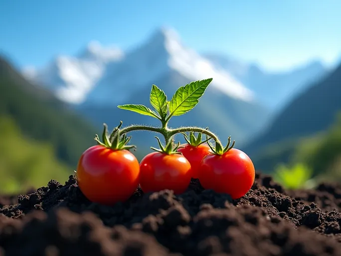 Tomato Seedlings Thrive in Tibets Highland Market