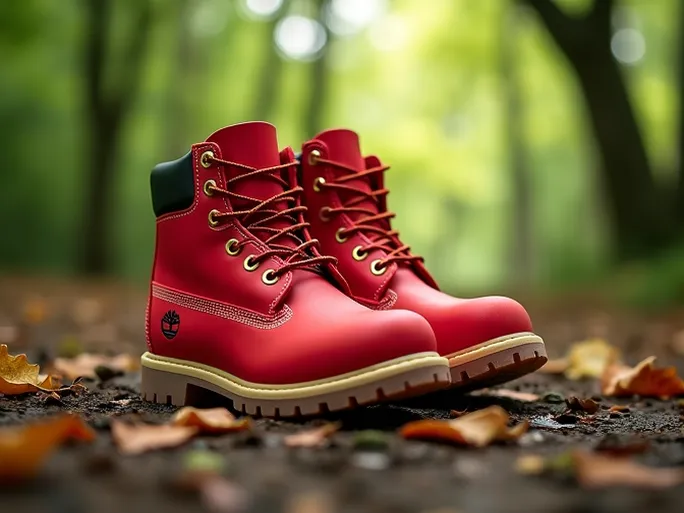 Timberlands Red Boots Gain Popularity for Kids Outdoor Wear
