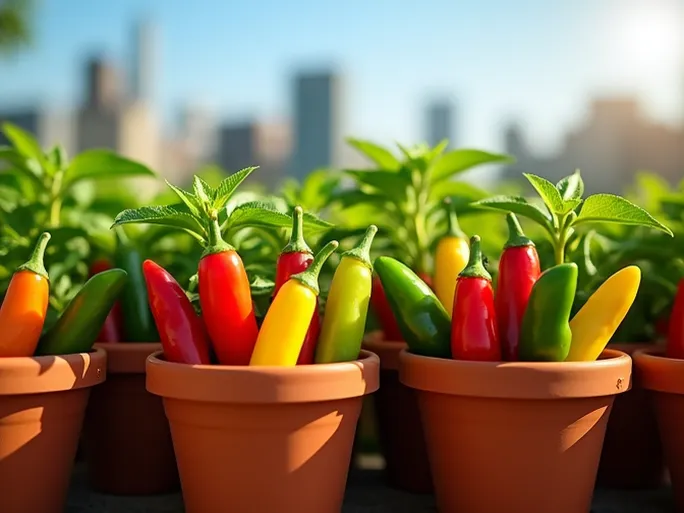 Shaanxi Chili Pepper Potted Plants See Steady Demand Stable Prices