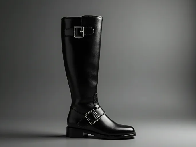 Celines Buckled Leather Boots Reflect Luxury Fashion Trends