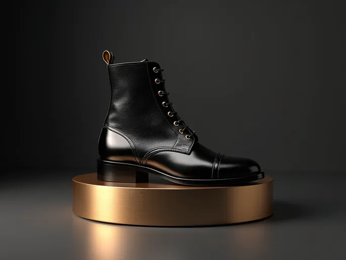 Versace Launches Black Leather Ankle Boots Blending Classic and Modern Styles