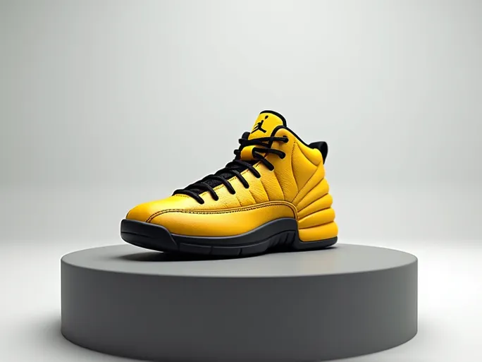 Air Jordan 12 Retro reverse Taxi Kids Shoes Released
