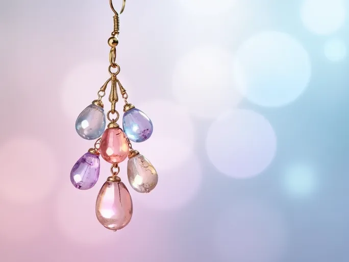 Jolis Vintage Chandelier Earrings Blend Pastels and Artistry