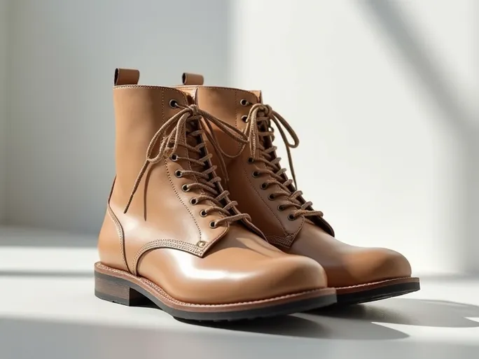 Alexander Mcqueen Debuts Luxury Beige Leather Ankle Boots