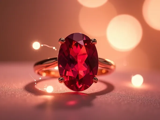 Zocai Launches Rose Gold Guardian Love Ruby Tourmaline Ring