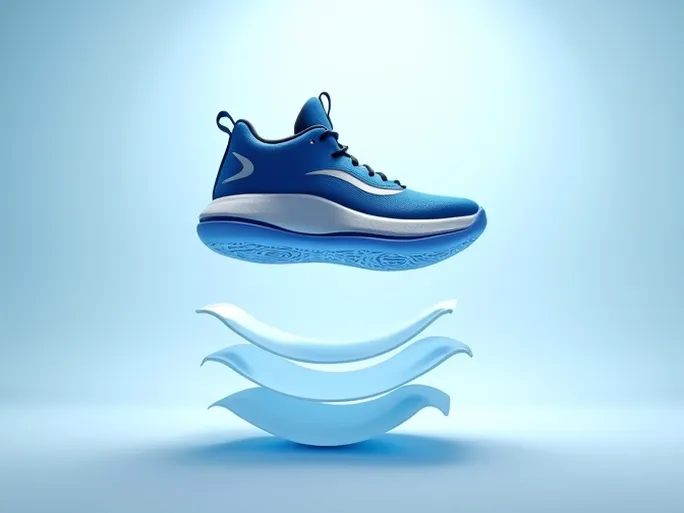 Lining Launches Wave Pro bluewhite Performance Shoes