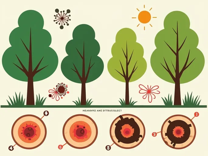 Gummosis Disease Threatens Multiple Tree Species Worldwide