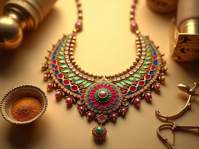 Indias Ancient Kundan and Enamel Jewelry Craft Endures