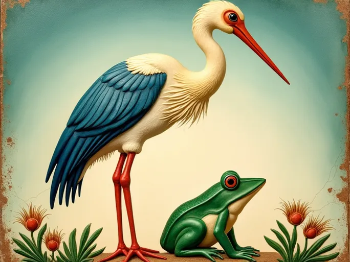 Victorian Stork and Frog Tiles Gain Modern Appeal
