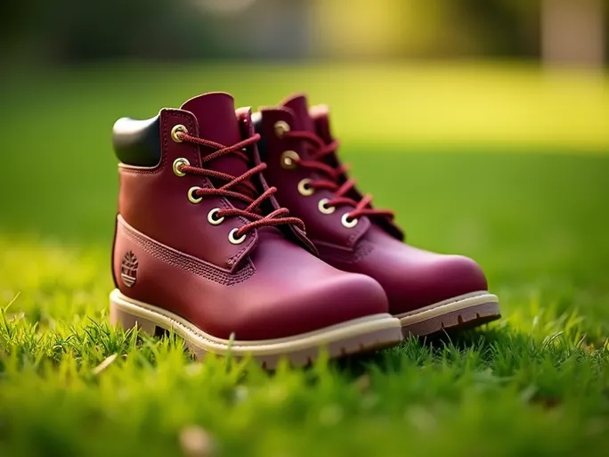 Timberland Launches Kids Burgundy 6inch Boots