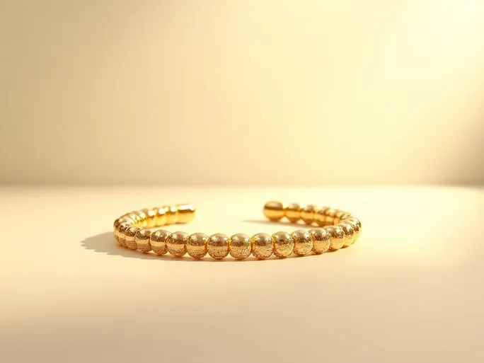 Ancient Gold Bead Cuff Bracelet Reveals Mythical Craftsmanship