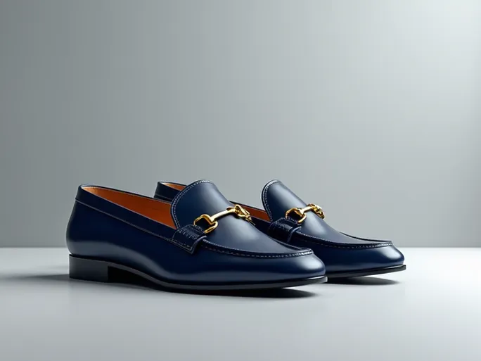 Guccis Navy Blue Morsetto Loafers Remain a Timeless Style Staple
