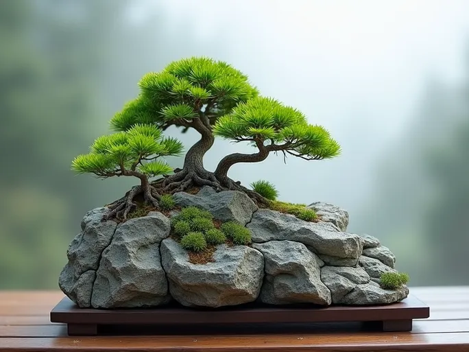 Henans Rockattached Bonsai Gains Popularity in Art Market
