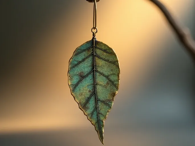 Designer Michael Michaud Crafts Natureinspired Birch Leaf Earrings