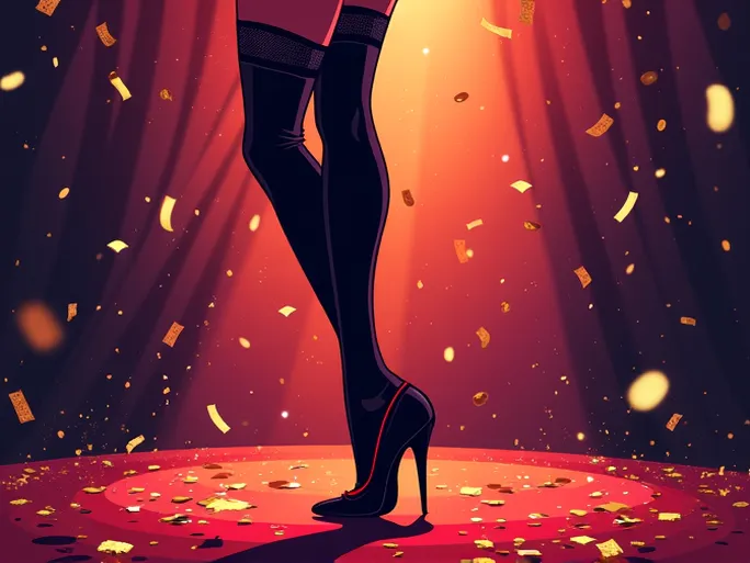 Lithograph Captures Moulin Rouge Dancer La Goulues Bohemian Essence