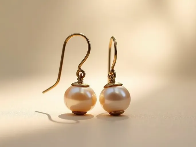 Champagne Pearl Earrings Revive Vintage Elegance Trend