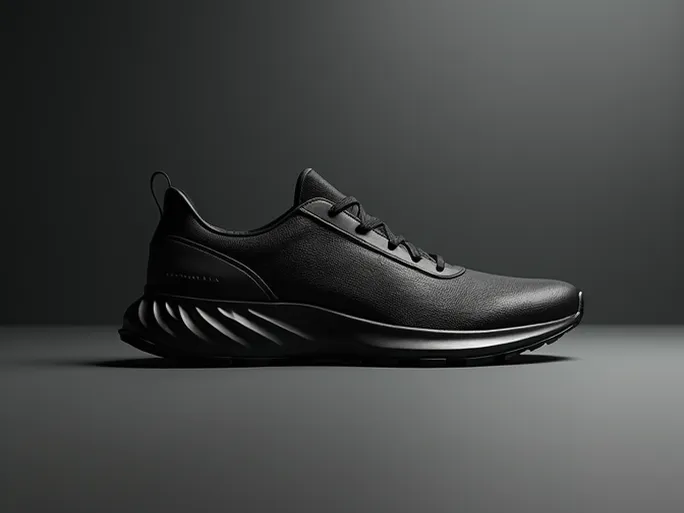 Anta Launches Highperformance Black Synthetic Leather Sneakers
