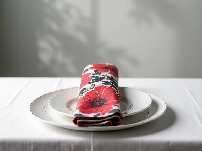 Vas Floral Napkins Merge Art with Everyday Use