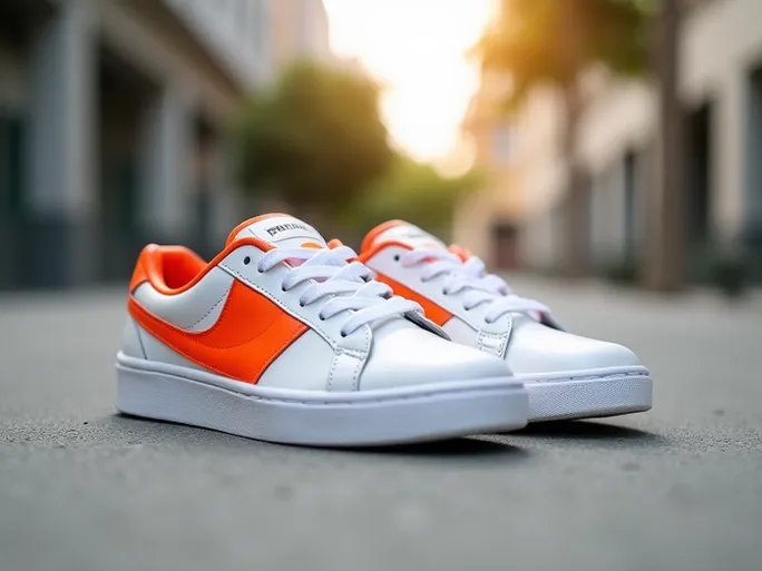 361 Degrees Debuts Womens Skate Shoes in White and Orange