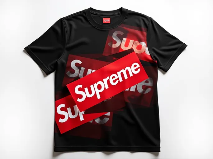 Supremes Logo Tee Reinforces Streetwear Dominance