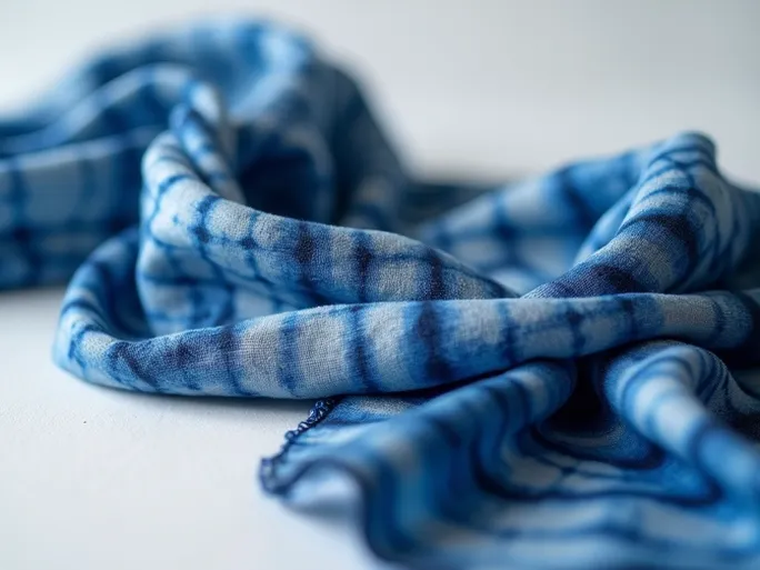 Indigo Shibori Scarf Blends Tradition with Modern Style