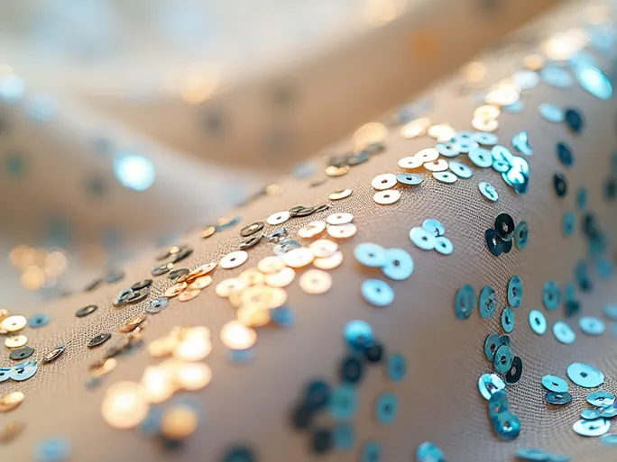 Fashion Design Innovates with Doublesided Sequin Embroidery