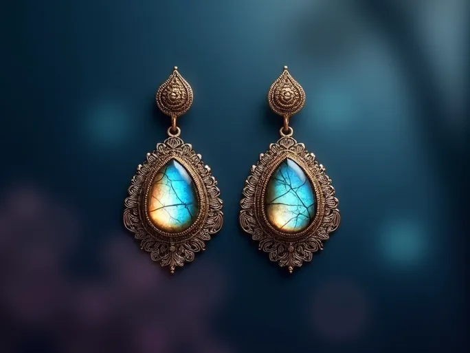 Ottoman Hands Launches Limitededition Shahrazad Labradorite Earrings
