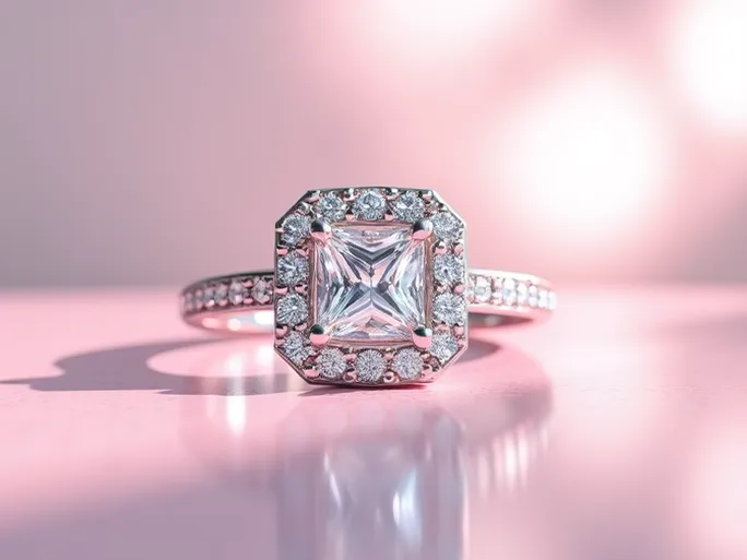 Zocai Launches 18K Gold Princess Cut Diamond Ring