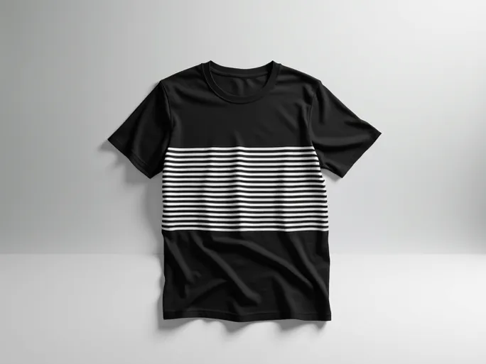 Supremes Black Striped Tee A Streetwear Icon