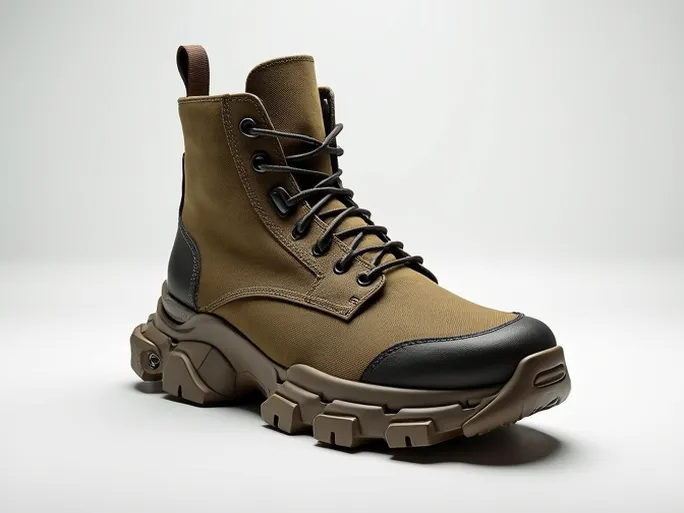 Alexander Mcqueen Launches Khaki Tread Slick Boots