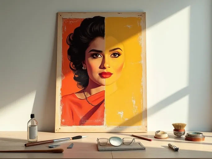 Bollywoods devdas Poster Preserved at Londons VA Museum